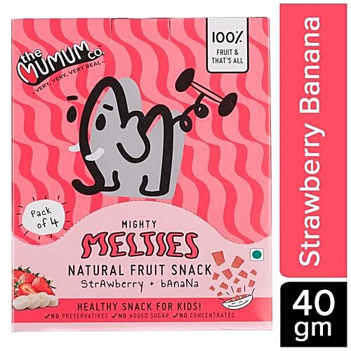 Buy The Mumum Company Mighty Melties Natural Fruit Snack - Strawberry ...
