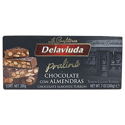 Buy Delaviuda Chocolate Almond Praline Bar 200 Gm Online At Best Price ...