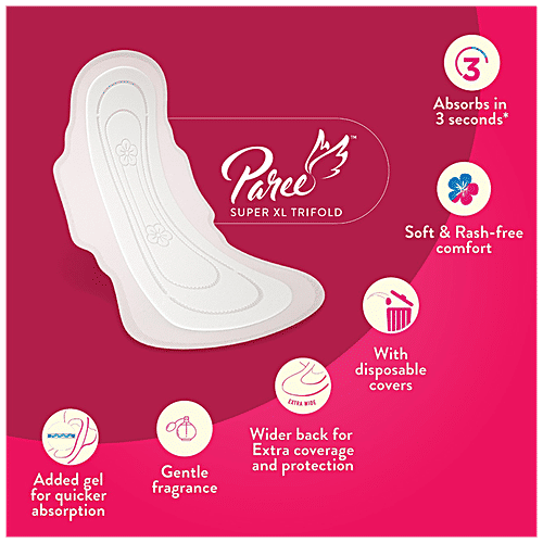 Buy Paree Soft & Rash Free Sanitary Pads - Regular, Heavy Flow Champion ...