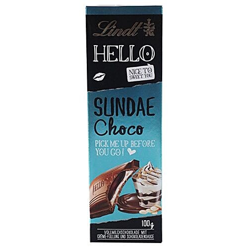 Buy Lindt Hello Sundae Choco Chocolate Bar 100 Gm Online At Best Price ...