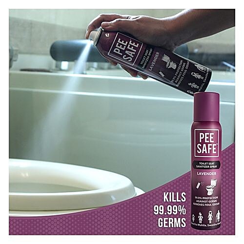 Buy Pee Safe Sanitizer Spray Toilet Seat Lavender Spray 300 Ml Online ...