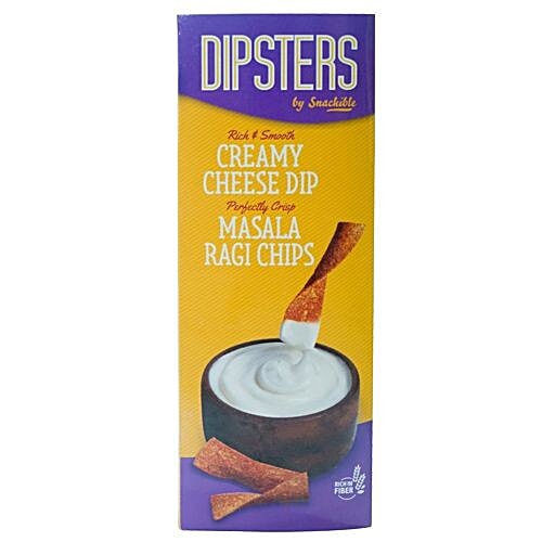 Buy Dipsters Masala Ragi Chips - Creamy Cheese Dip, Perfectly Crisp ...