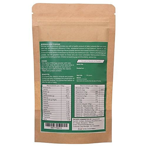 Buy Tiera Powder Moringa Leaf 100 Gm Online At Best Price of Rs 125 ...