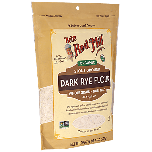Buy Bob Red Mills Organic Flour Rye Dark 623 Gm Online at the Best ...