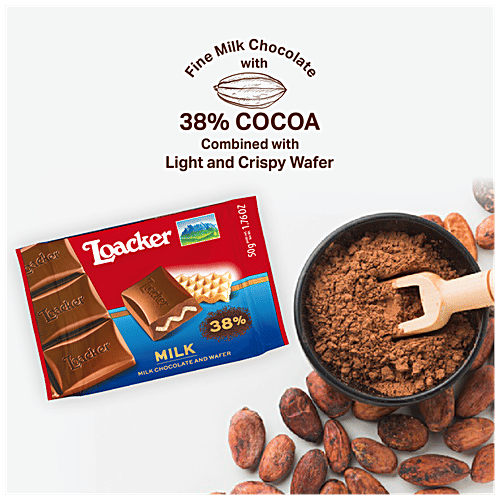 Buy Loacker Wafer - Milk Chocolate Online at Best Price of Rs 169 ...