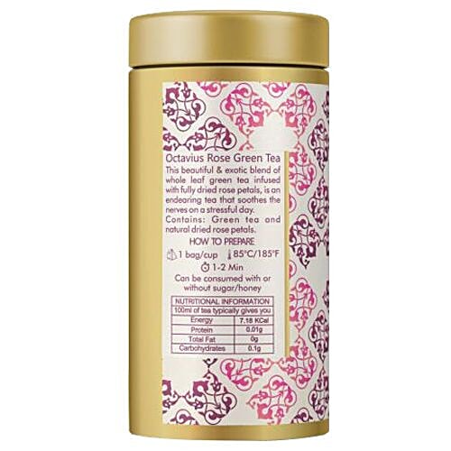 Buy Octavius Green Tea Rose Whole Leaf 20 Bags Online At Best Price of ...