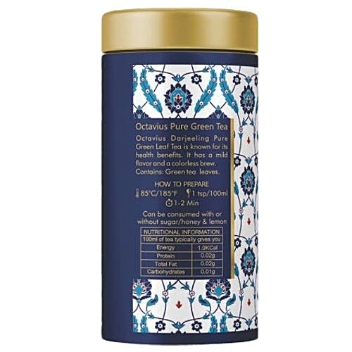 Buy Octavius Green Tea Pure Darjeeling Whole Leaf 100 Gm Online At Best ...