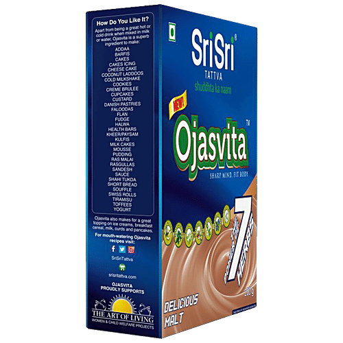 Buy Sri Sri Tattva Health Drink Malt Flavour Ojasvita 200 Gm Online At ...