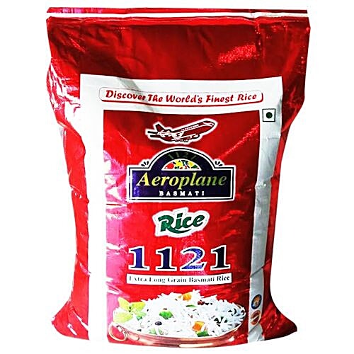 Buy Aeroplane Rice - Extra Long Grain Basmati, 1121, Steam, Horeca ...