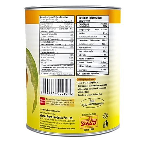 Buy Swad Pulp - Kesar Mango Online at Best Price of Rs 180 - bigbasket