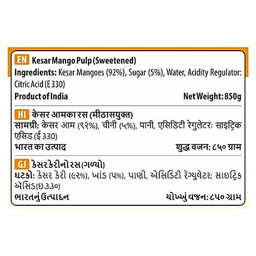 Buy Swad Pulp - Kesar Mango Online at Best Price of Rs 180 - bigbasket