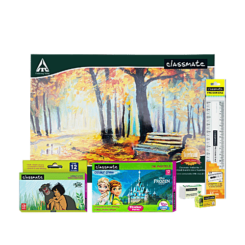 Buy Classmate Combo Kit Stationery Colour Art Fun 8 Pcs Online At Best ...
