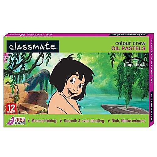 Buy Classmate Oil Pastels 12 Colour Set With Scraper Diameter 10Mm ...