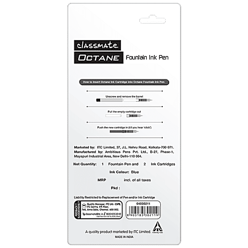 Buy Classmate Fountain Pen Octane Blue 1 Pc Online At Best Price of Rs ...