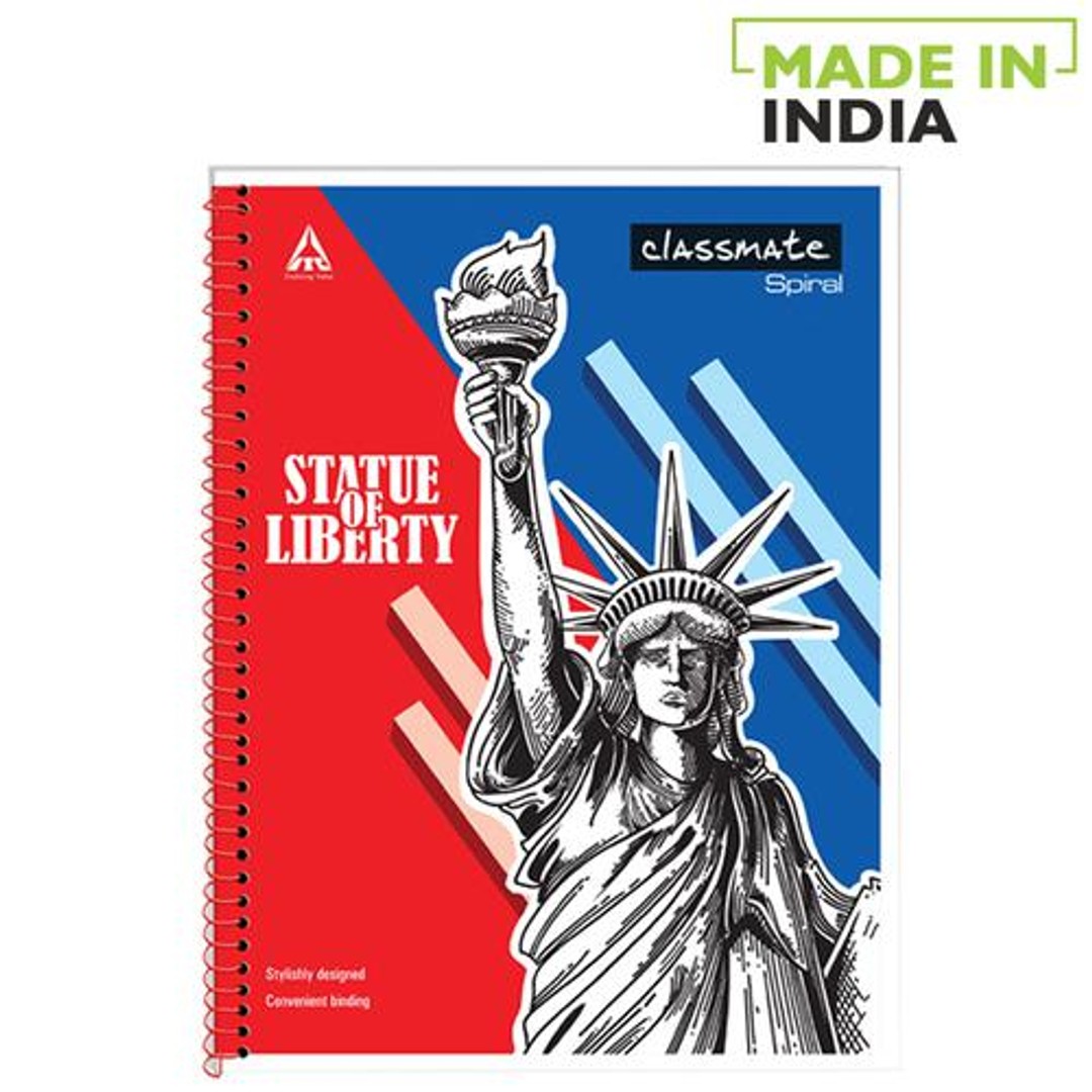 Buy Classmate Notebook King Size Ruled College Spiral 200 Pages Online ...