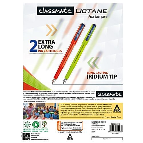 Buy Classmate Notebook King Size Double Line 172 Pages Online At Best ...