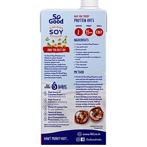 Buy So Good Soy Milk Protein Creamy Original 1 L Online At Best Price ...