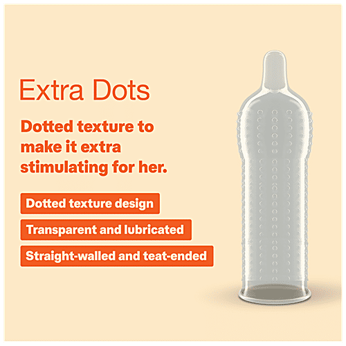 Buy Durex Condoms - Extra Dots Online at Best Price of Rs 208.25 ...