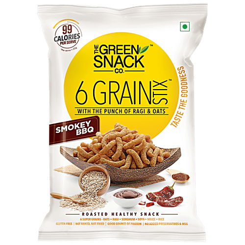 Buy The Green Snack Co. 6 Grain Stix - Smoky BBQ, With the Punch of ...