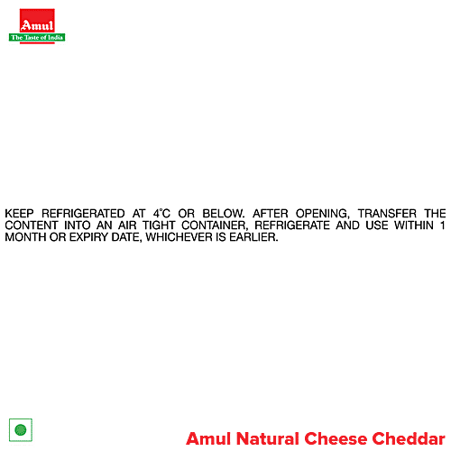Buy Amul Cheese Cheddar Natural 250 Gm Online At Best Price of Rs 165 ...