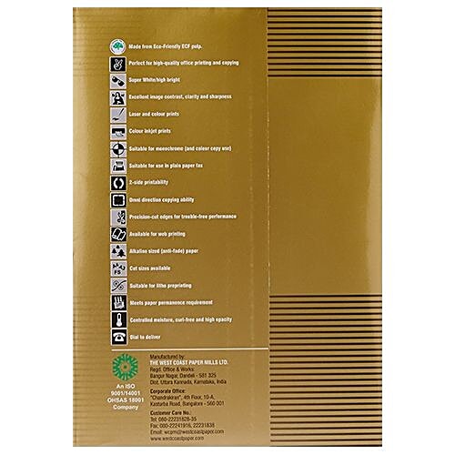 Buy Copy Gold Copier Paper - A4, 75 GSM Online at Best Price of Rs 320 ...