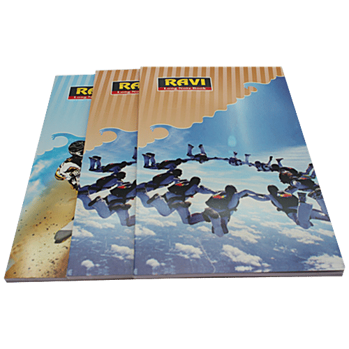 Buy Ravi Notebook Soft Bound Single Line Ruled Long Size 160 Pages ...