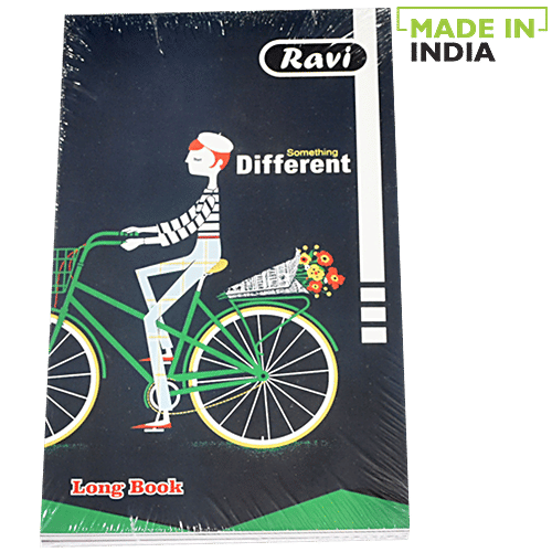 Buy Ravi Notebook Soft Bound Single Line Ruled Long Size 160 Pages ...