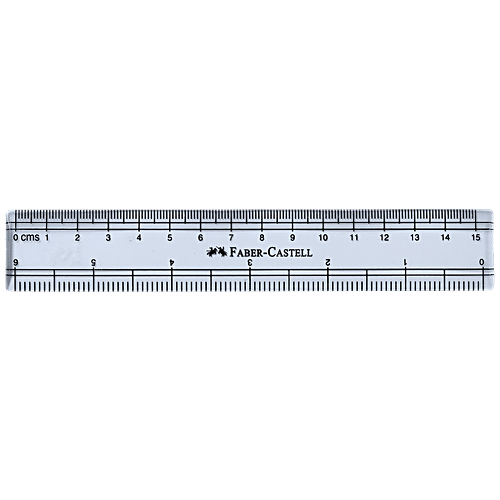 Buy Faber Castell Plastic Scale 15 Cm - Regular, Precise, 1 pc Online ...