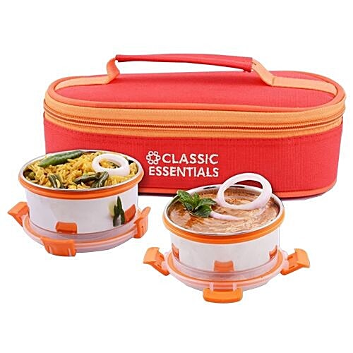 Buy Classic Essential Lunch Box With Clip Lock Leak Proof Containers 2 ...