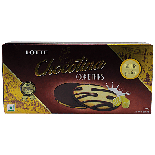 Buy Lotte Cookie Thins Chocotina 120 Gm Online At Best Price of Rs 60 ...