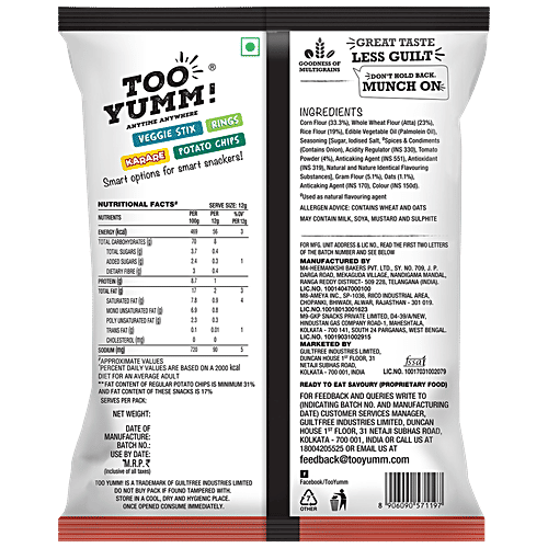 Buy Too Yumm Multigrain Chips Tangy Tomato 54 Gm Online At Best Price ...