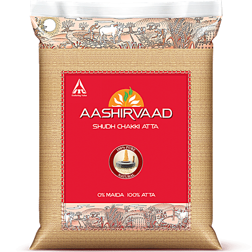 Buy Aashirvaad Shudh Chakki Atta - Rich In Protein & Dietary Fibre ...