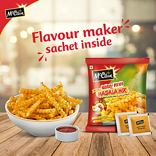 Buy McCain Crazy Fries - Masala Mix, Herb 'N' Garlic Online at Best ...