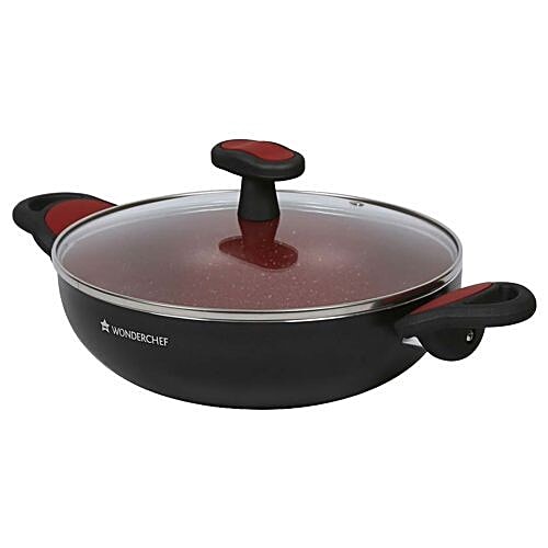Buy Wonderchef Non-Stick Cookware Set - Red & Black, Sauce Pan with ...