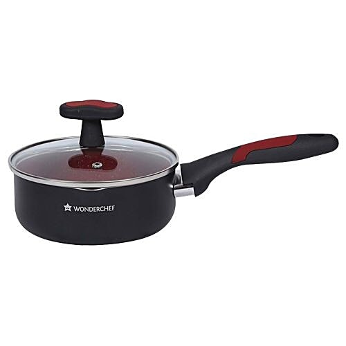 Buy Wonderchef Non-Stick Cookware Set - Red & Black, Sauce Pan with ...