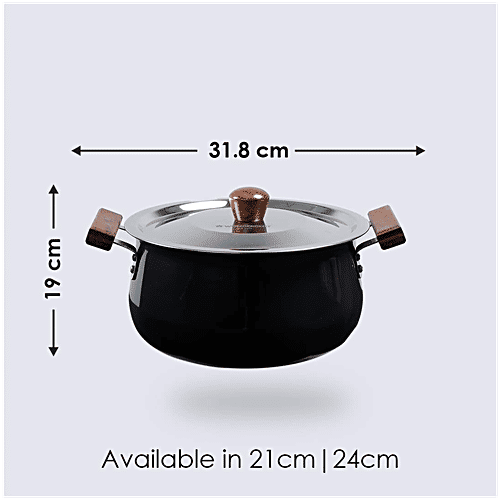 Buy Wonderchef Ebony Hard Anodized Cook & Serve Urli/Handi - Induction ...