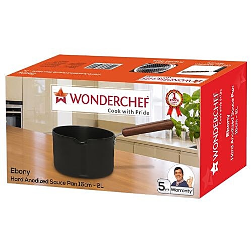 Buy Wonderchef Induction Sauce Pan - Hard Anodized, Ebony Online at ...
