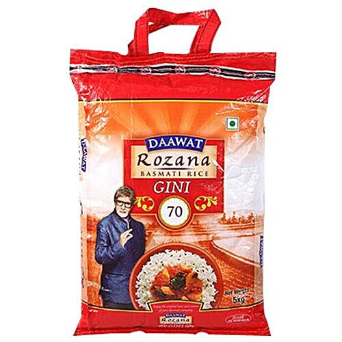 Buy Daawat Basmati Rice - Rozana, Gini, 70 Online at Best Price of Rs ...
