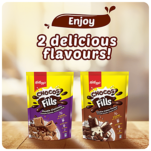 Buy Kelloggs Chocos Fills - Double Chocolaty, Multigrain, High In ...