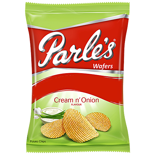 Buy Parle Wafers - Potato Chips, Cream & Onion Flavour, Crispy, Crunchy ...