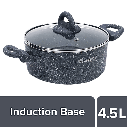 Buy Wonderchef Granite Non-Stick Casserole - Induction Base, With Lid ...