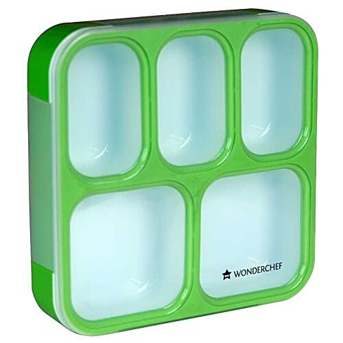 Buy Wonderchef Lunch Box - 5-In-1 Ultra, Green Online at Best Price of ...