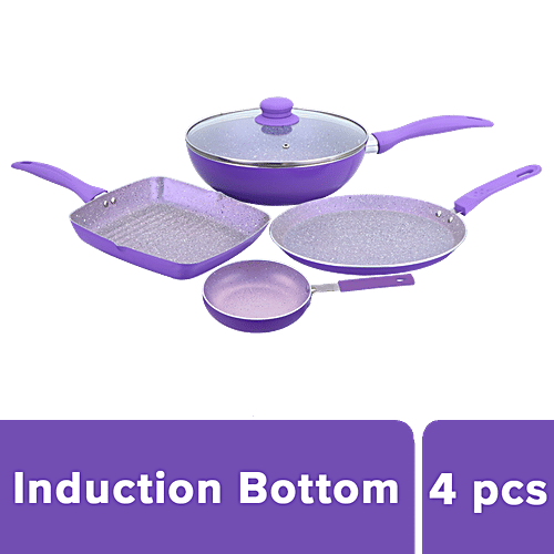 Buy Wonderchef Celebration Induction Base Non-Stick Cookware Set ...
