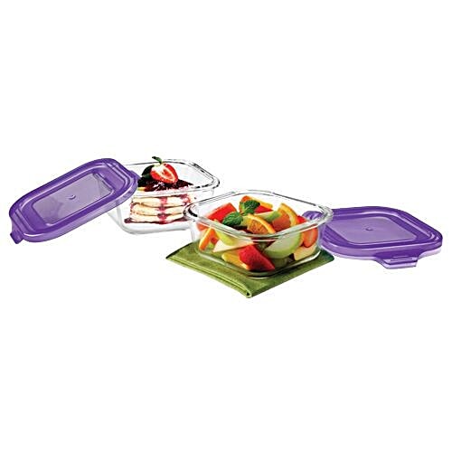 Buy Cello Container - Square Glass, Artista, Purple Online at Best ...