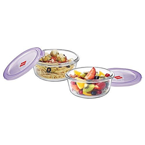 Buy Cello Container - Round Glass, Imperial, Purple Online at Best ...