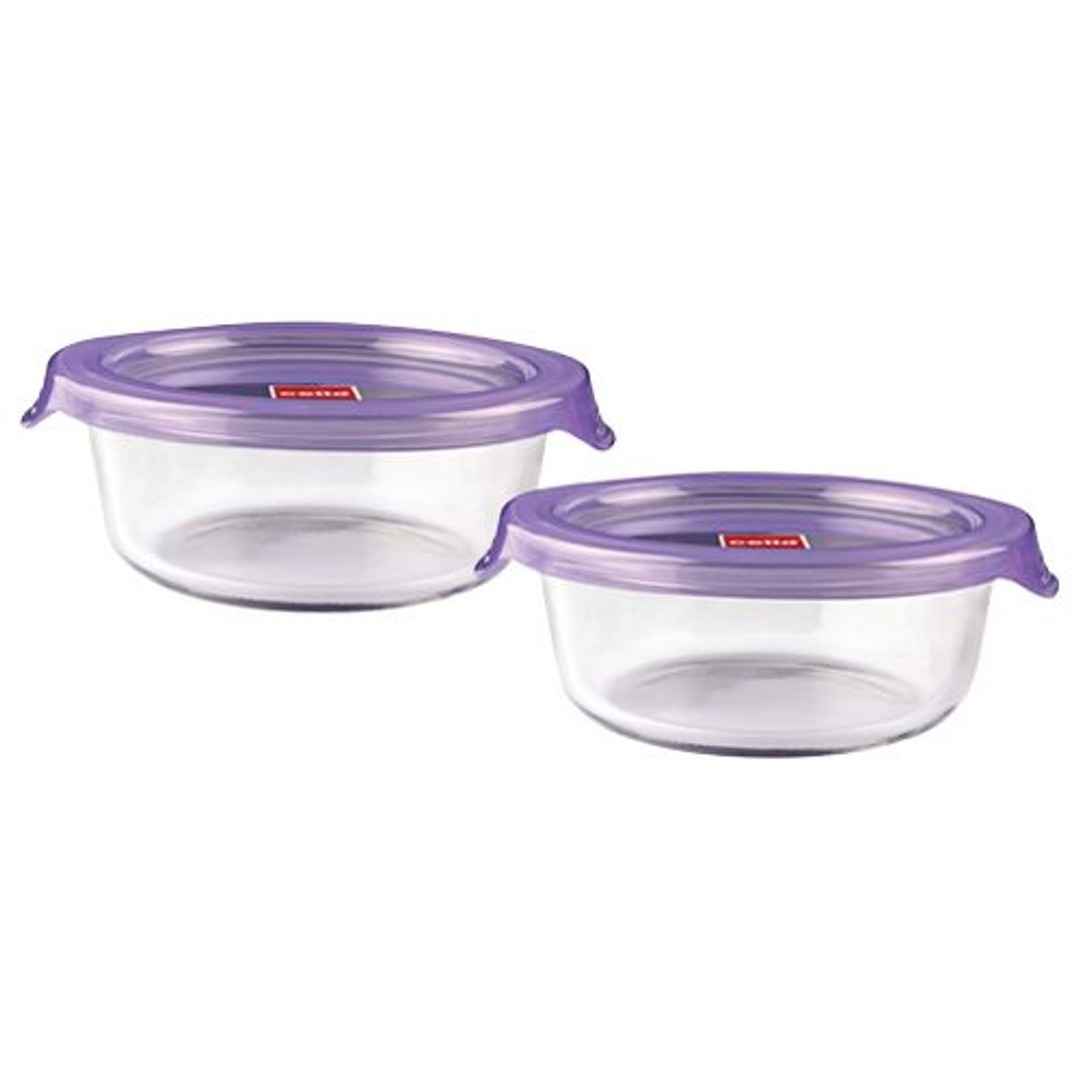 Buy Cello Container - Round Glass, Imperial, Purple Online at Best ...