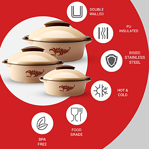 Buy Milton Crisp Deluxe Insulated Thermoware Jr Casserole For Roti ...