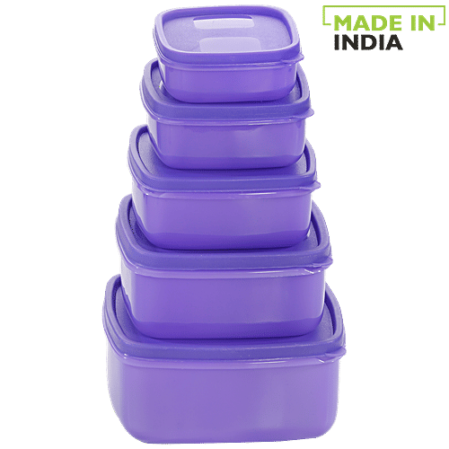 Buy Mastercook Storage Container - Blue, Plastic, Plain, Square Online ...