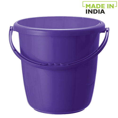 Buy Ratan Plastic Bucket With Handle - Purple, Super Saver, 10170PK ...