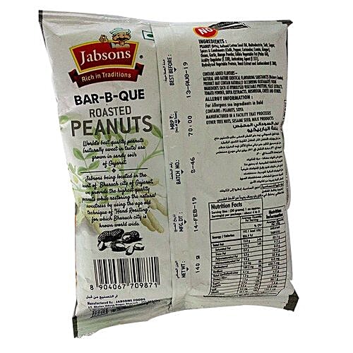 Buy Jabsons Roasted Peanuts - Bar-B-Que Online at Best Price of Rs 80 ...